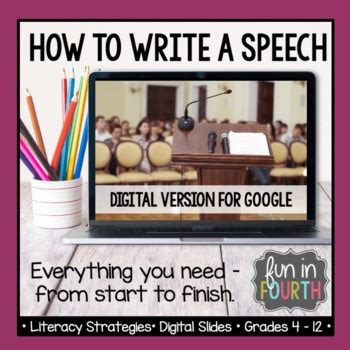 How To Write A Speech Speech Writing Google Slides For Distance Learning