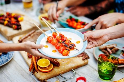 Premium Photo Closeup Of Hands With Homemade Gill At A Summer Party