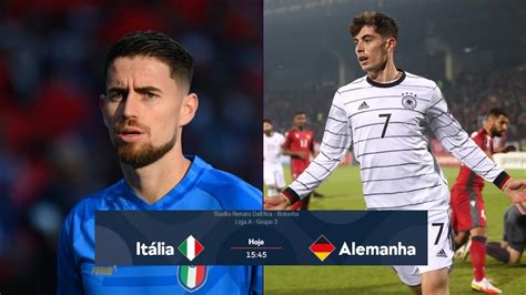 Itália x Alemanha ao vivo onde assistir online e na TV ao jogo da Liga