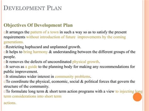 Architecture And Town Planning Unit 3spputown Planning And Various