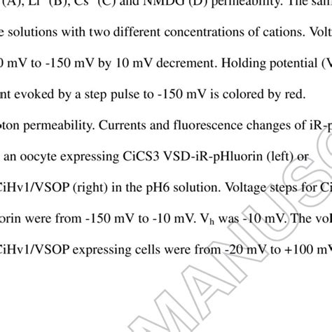 Inward Currents Are Elicited In Cells Expressing The Voltage Sensor Domain Download Scientific