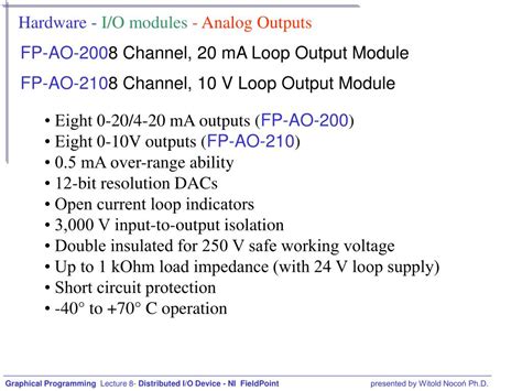 PPT Graphical Programming Fall 2004 Lecture 8 Distributed I O