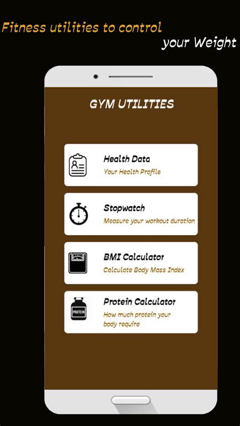 Fitness App Workout Bodybuilding Sport App BMI Calculator App On