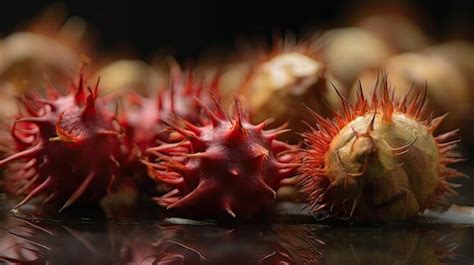 Premium Ai Image A Close Up Of A Spiky Fruit