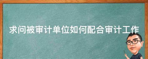 求问被审计单位如何配合审计工作 业百科