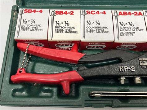 Marson Rivet Kit With Hp 2 Riveter And Assorted Rivets No 39001