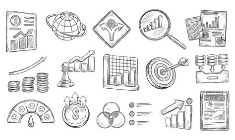 Digital Analytics Handdrawn Collection 53909945 Vector Art At Vecteezy