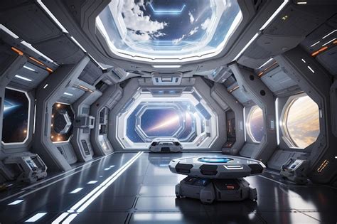 Premium Photo Scifi Space Station