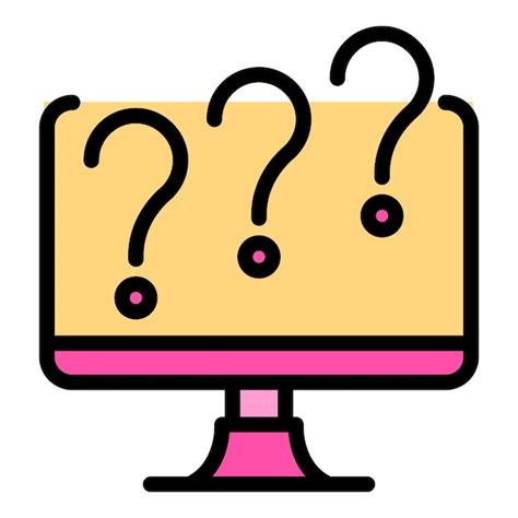 El Icono Del Monitor De Computadora Roto Es El Contorno Del Icono