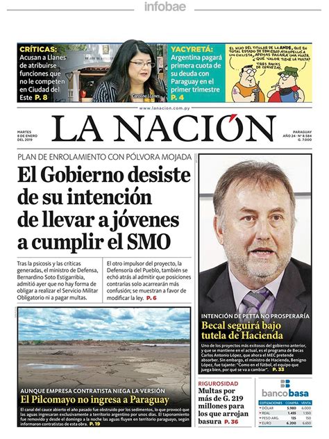 La Nación Paraguay 8 De Enero De 2019 Infobae