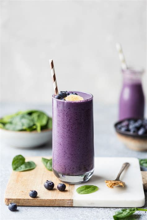 Blueberry Peanut Butter Smoothie Danilicious