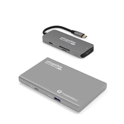 Amazon Com Plugable Usb Hub Bundle Includes Usb C To K Hdmi Adapter And In Multiport