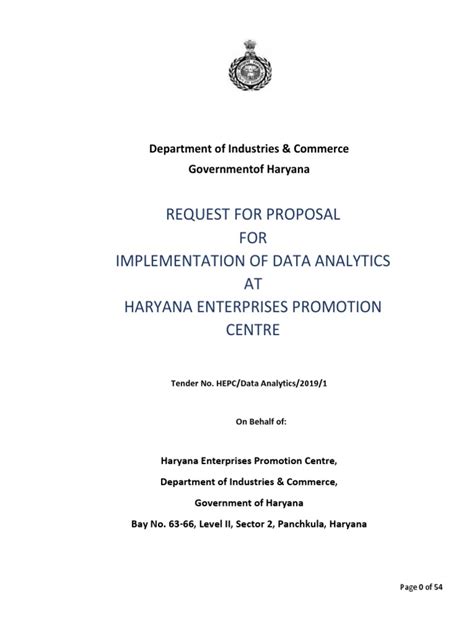 Rfp For Data Analytics V20 Pdf Request For Proposal World Wide Web