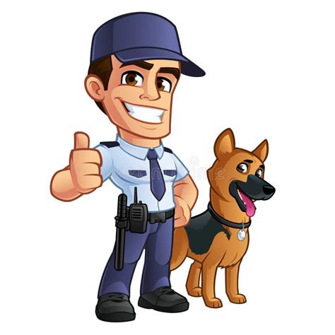 Guardia De Seguridad Ilustración Del Vector Ilustración De Guarda