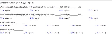 Solved Consider The Function G X Log G X 8 5 When Chegg Com