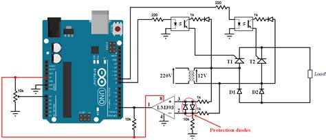 Controlled Bridge Rectifier With Arduino Simple Circuit Arduino Simple Circuit Arduino Circuit