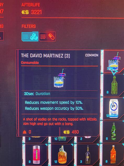 The David Martinez Drink In The Afterlife Is Preem R Cyberpunkgame