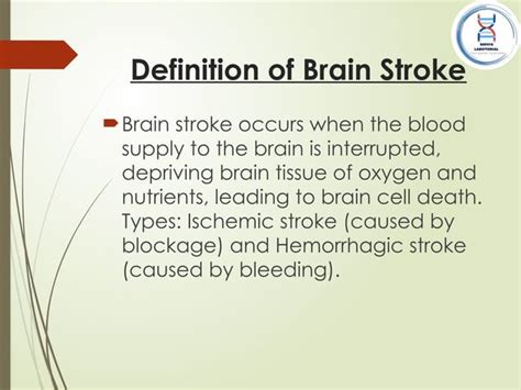 Brain Stroke Presentation In Short Pptx