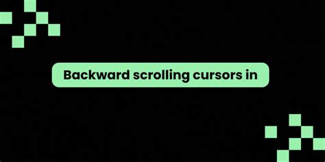 Cratedb On Linkedin Backward Scrolling Cursors In Cratedb