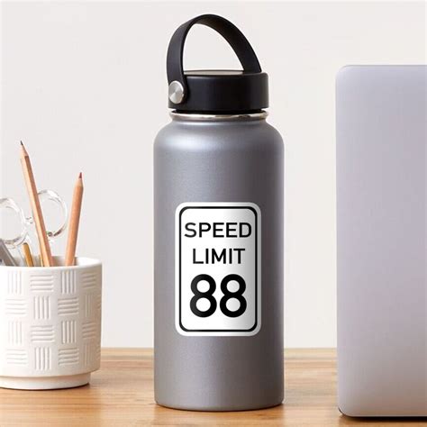 Speed Limit 88 Sticker For Sale By D24designs Redbubble