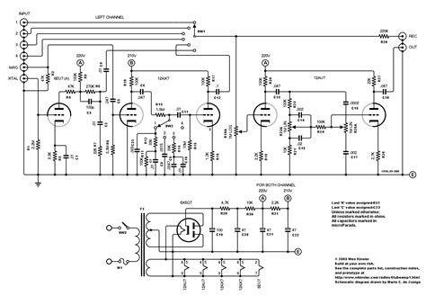 Schematic Preamplifier Tube Preamp Schematic 12ax7 Preamplif