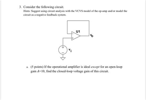 Solved Consider The Following Circuit Hints Suggest Chegg Com