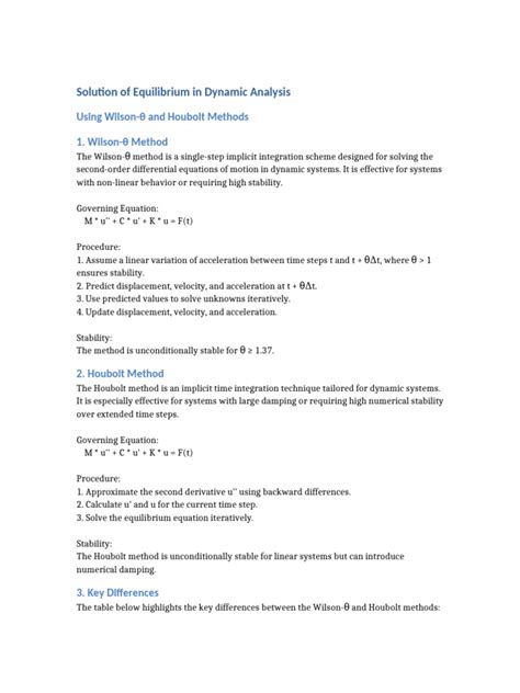 Wilson Houbolt Methods Pdf