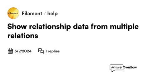 Show Relationship Data From Multiple Relations Filament