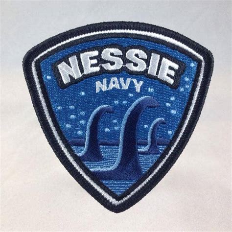 Nessie Navy Embroidered Patch Madam Clutterbuckets Neurodiverse Universe