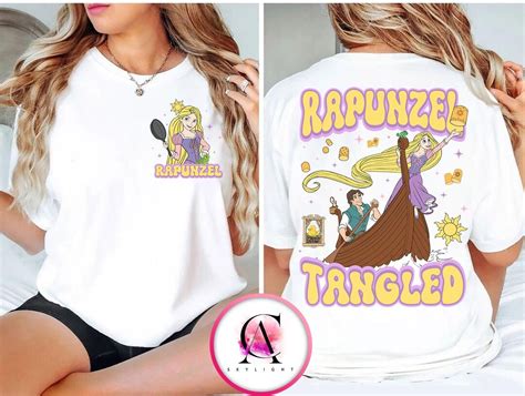 2 Sided Disney Princess Bootleg Rapunzel T Shirt Rapunzel Tangled Shirt Rapunzel And Flynn