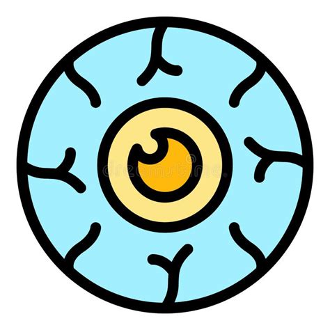 Eye Tired Surgery Icon Color Outline Vector Stock Vector Illustration