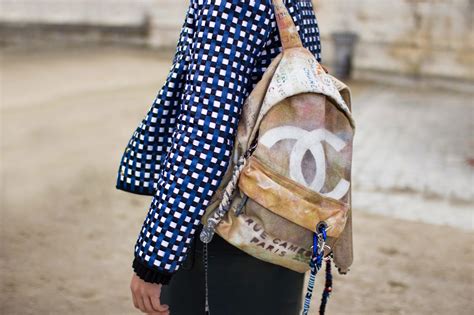 Chanel Graffiti Backpack - FRONT ROW