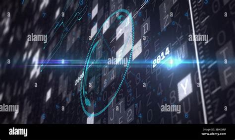 Holographic Interface Floating In Data Stream With Glowing Points