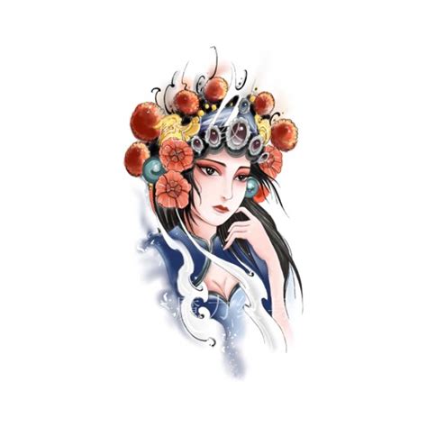 戏子花旦卡通 卡通戏子花旦图片 戏子卡通 大山谷图库