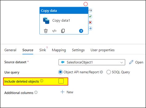 no includedeletedobjects property on salesforce as source in copydata