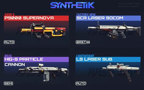 Tons Of Weapons For Synthetik Free Download — Polycount