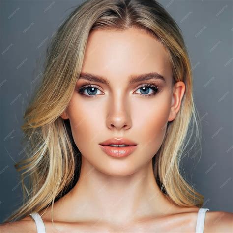 Premium Photo Beauty Fashion Portrait Of Young Blond Woman Model With