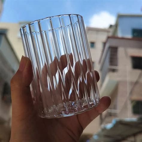 Thin High Tall Vertical Highball Glass Cocktail Glassware Set For Bar