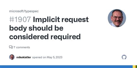Implicit Request Body Should Be Considered Required Issue