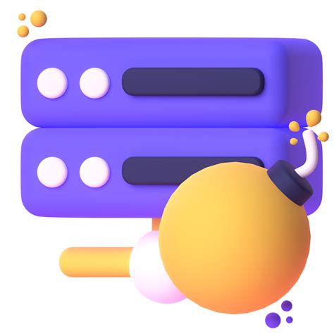 Ddos In 3d Render For Graphic Asset Web Presentation Or Other 12488493 Png