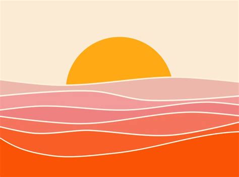 Sunset Gradient Vector Images Over 7400