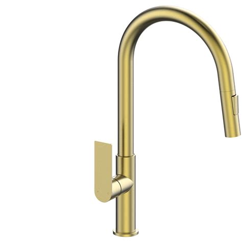 Mondella Rococo Pull Down Sink Mixer Brushed Brass Wels 5 Star 6lmin