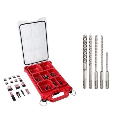 Milwaukee Shockwave Impact Duty Screw Driver Bit Set W Packout Case And 4