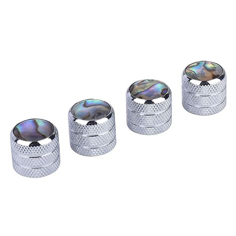 4pcs Metric Size Abalone Shell Guitar Knobs 18 Splines Reverb