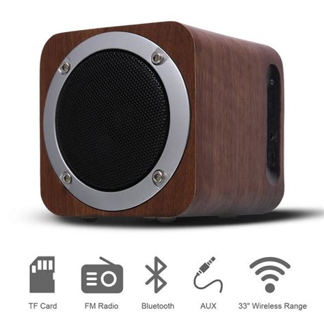 bluetooth speaker wood zenbre f3 6w portable bluetooth 4 0 speakers