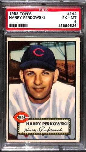 1952 Topps 142 Harry Perkowski Psa 6 Ex Mt 18689526 Ebay