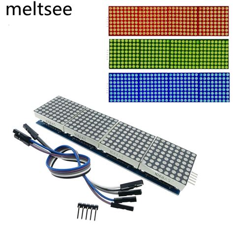 max7219 dot matrix module microcontroller 4 in one display with 5p line shopee malaysia