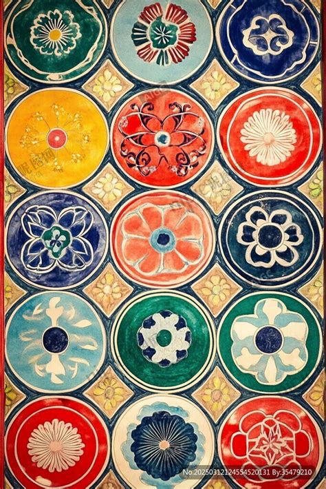 Ai创作图圆形 多彩 图案 设计 艺术 装饰 美学 视 创意 抽象 重复 排列 色彩 和谐 平衡 对称 几何 有机 自然 手工艺 文化 传统 现代 简约 极简 流行 当代 时尚 艺术性 独特