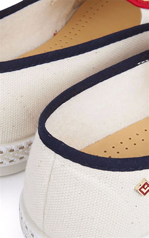 Mocassins En Toile Coton écru Rivieras La Canadienne Chaussures