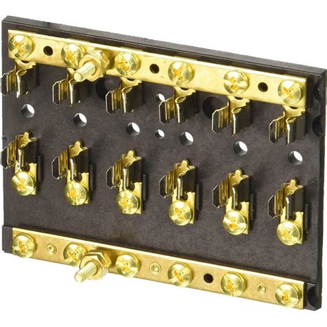 Sierra FUSE BLOCK 6 GANG For SFE AGC Or MDL Fuses Up To 20 Boat Owners Warehouse